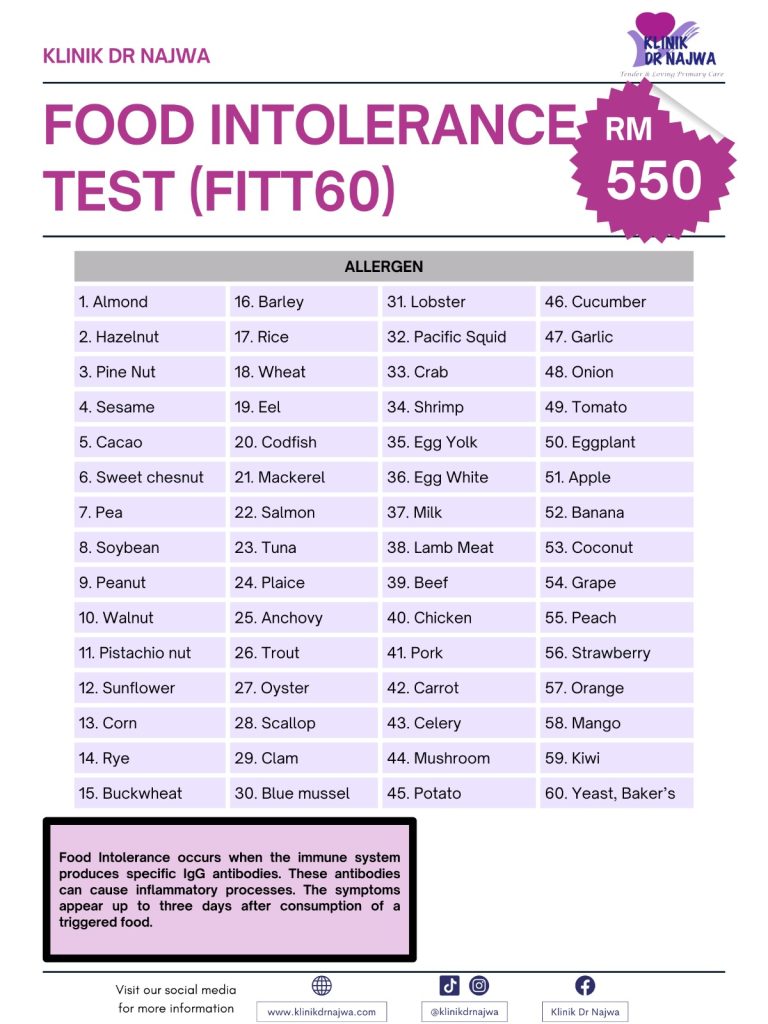 ALLERGY TEST - Klinik Dr. Najwa